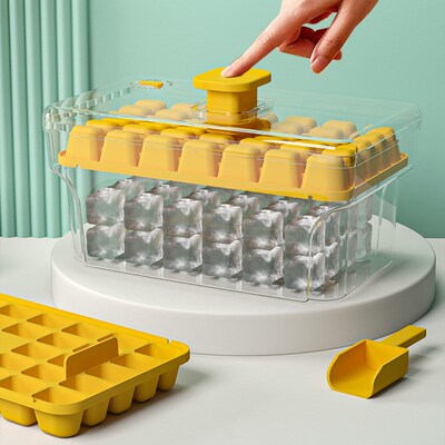 Ice Cube Tray ice ball maker Silicone Mold ice storage box
