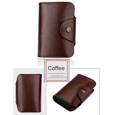Genuine Leather Men Wallet ID Credit Card