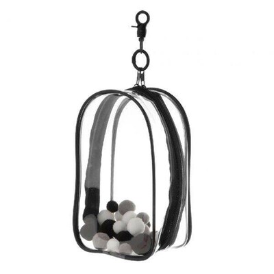 Clear Figure Display Bag with Keychain Collectibles Case