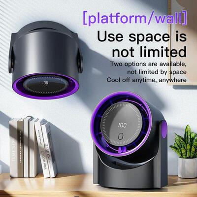 New 100 Level Bladeless Fan Portable Small Usb Charge Silent