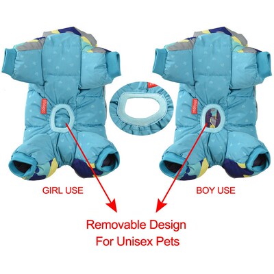 Dog Clothes Winter Warm Clothes For Small Dogs Waterproof Pu