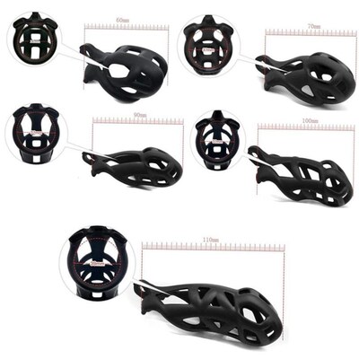 Male Chastity Device Cobra Cock Cage Penis Cock Ring Sleeve