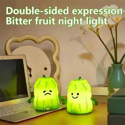Night Lights For Baby Nursery Silicone Safe Bitter Gourd