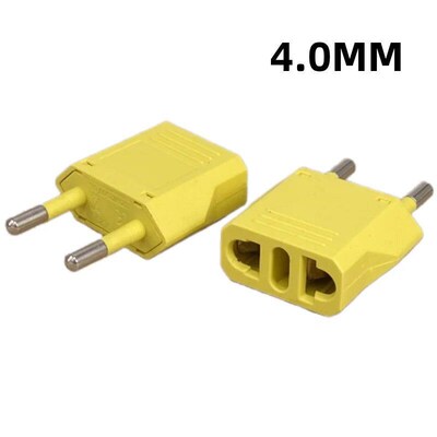 1-100pcs 4.0/4.8mm EU Plug Adapter EU US Israel To Euro KR B
