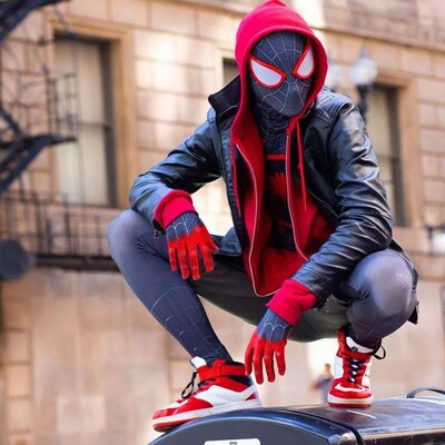Miles Neverland Spiderman Kostum Topeng Spider Man Miles Nev