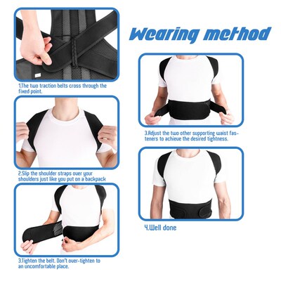 Posture Corrector Back Support Shoulder Back Brace Posture C
