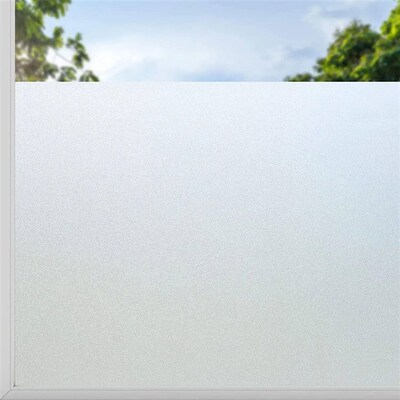 Matte Pure Window Privacy Film Frosted Glass Opaque Sun Bloc