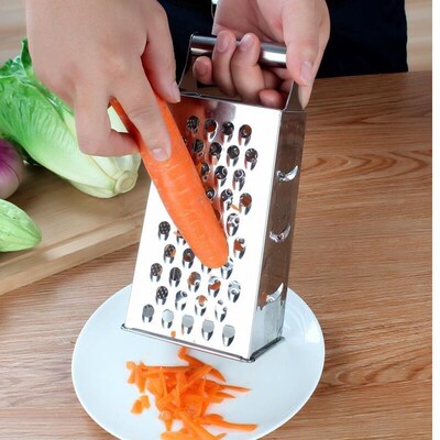 NewCheese grater Box Grater-4 Sides Stainless Steel不锈钢四