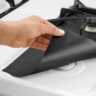 100PC Reusable Gas Stove Cooker Protectors Cover/liner Clean