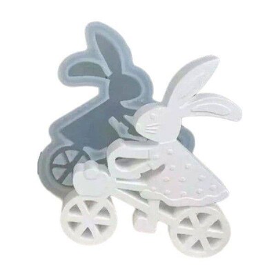 Cycling Rabbit Molds Rabbit Silicone Mould Resin Molds Home