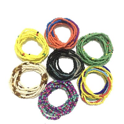Handmade rice beads beach chain summer popular waist chain潮