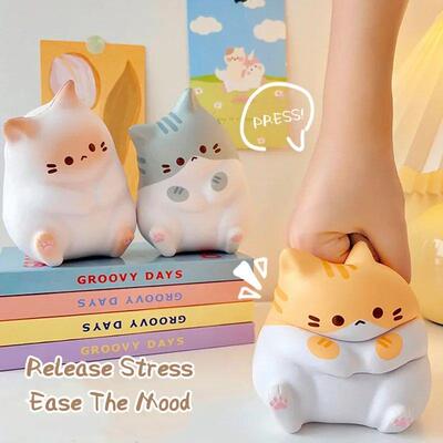 Kawaii Cat Sress Relief Squishy Toy PU Slow Rising  Squeeze