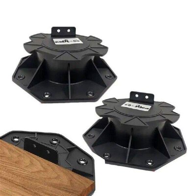 2pcs Adjustable Decking Pedestal Riser Bearing Support