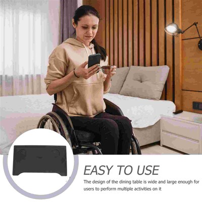Wheelchair Tray Table Cup Holder Desk Walker Accessories Lap