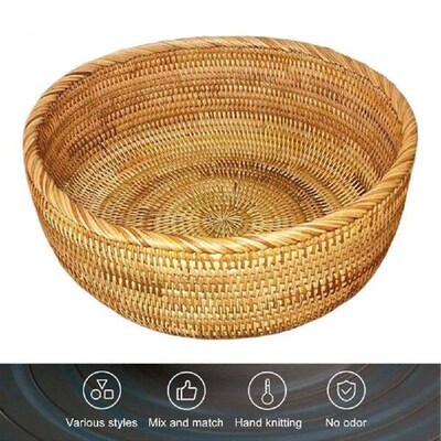 Multi-purpose Rattan Organizer Rattan Storage Organizer