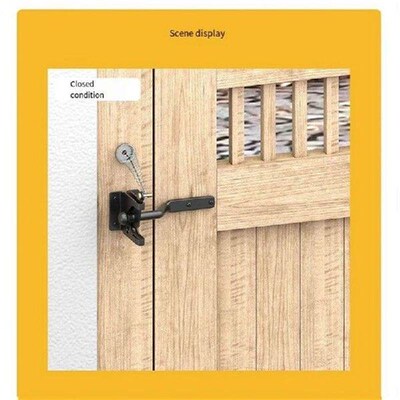 2 Pack Self Locking Gate Latch For Wooden Fence Heavy