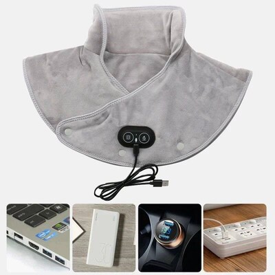 Electric Heating Shoulder Neck Pad Warm Back Brace Hot Compr