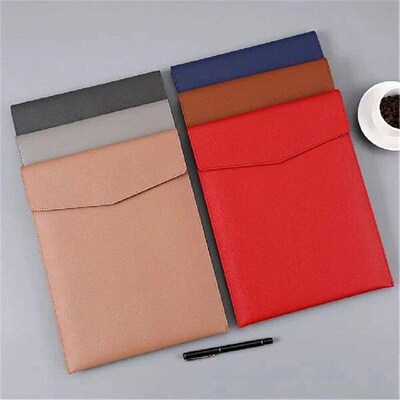A4 Simple Big Capacity File Folder Document Bag Leather