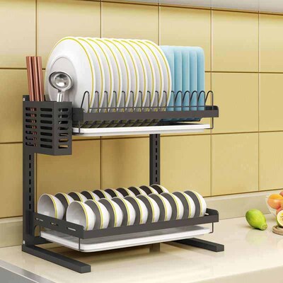 Stainless steel drain bowl rack, kitchen utensils storage