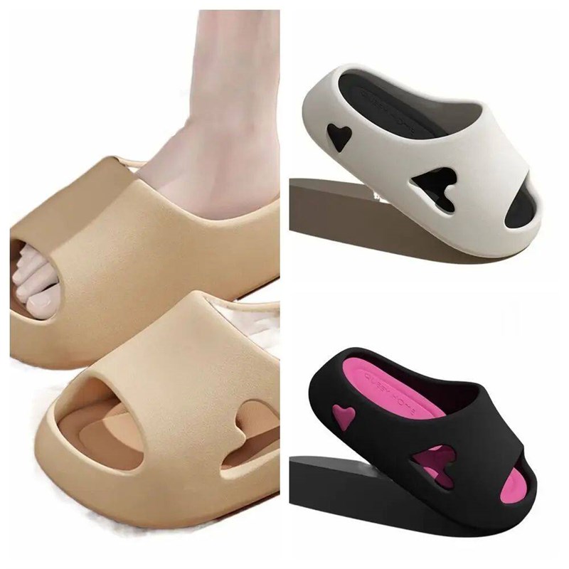 2024 Fashion Womens Slippers Sandals Beach Slides Solid