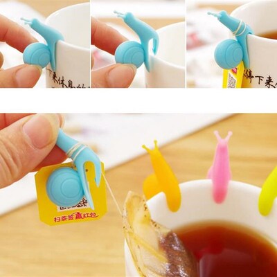 Cute Snail Wineglass Label For Tea Bag Hanging Mug Cup Clip