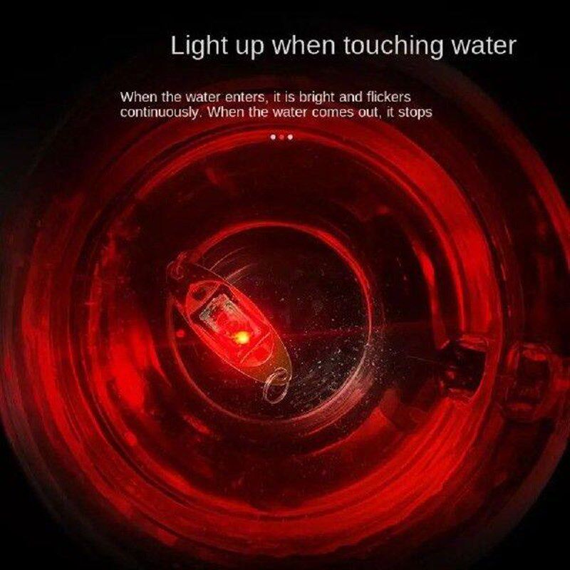 Bass Spoon LED Lure Light Eye Shape Attracting Fish Flash