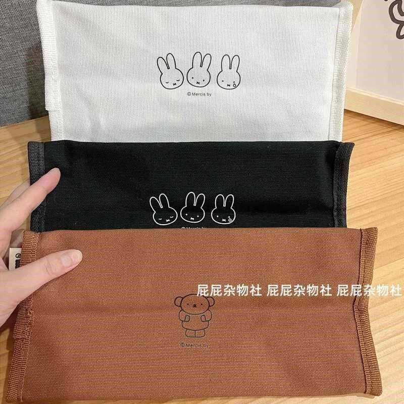 日系卡通可爱米飞刺绣纸巾盒 居家桌面收纳袋可挂式车载抽纸套