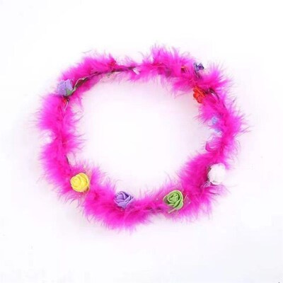 New glowng feather wreath LED brght flash wreath scenc spot