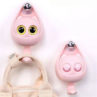 Cartoon Creative Blinking Cat Cute Macaron Punch Free and