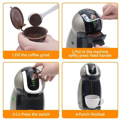 Reusable Coffee Filters Set Refillable Coffee Capsules Pods