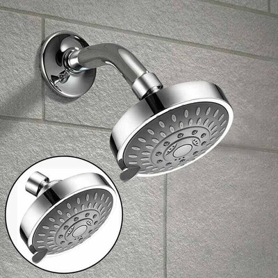 4Inch High Pressure Shower Head Sprayer 5 Modes Rainfall Sho