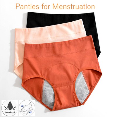 Panties for Menstruation Cotton Menstrual Panties High Waist