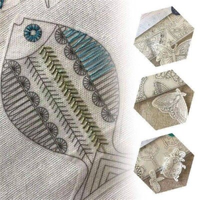 DIY Water Soluble Embroidery Transfers Hand Stitch Sewing