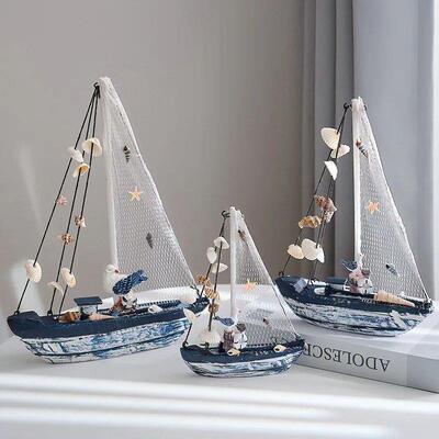 Wooden Craftsmanship Mediterranean Home Decor Blue and
