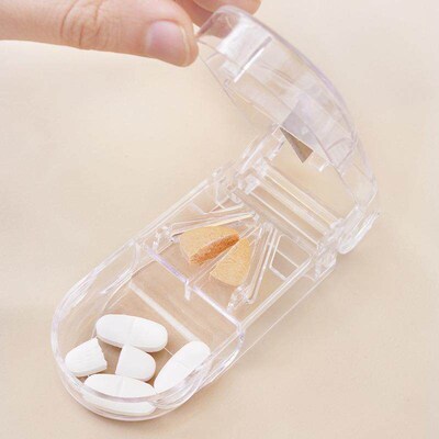 Pill Cutting Wonder, Medicine Box Pill Cutter and Organizer,
