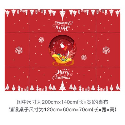 Christmas tablecloth Christmas decoration table cloth person
