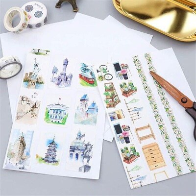 5 Packages Blank Release Paper A5 Stickers Supplies