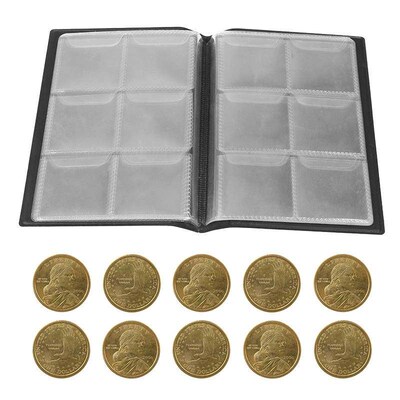 60 Pockets Coin Holders Collecting Album Storage Coin Collec