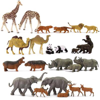 Evemodel HO Scale 1:87 Well Painted PVC Wild Animals Elephan