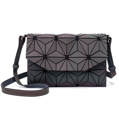 2022 Fashion Women Evening Bag Geometric Luminous Envelope W