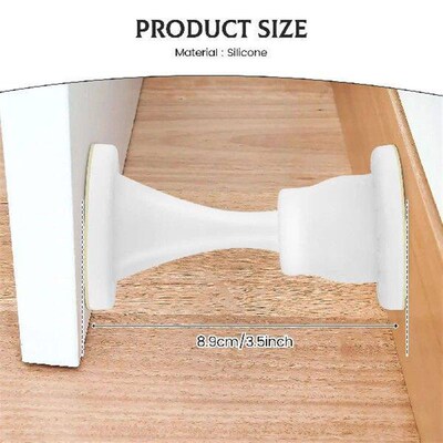 3Pcs Silicone Door Stopper Self Adhesive Door Stop Bumper