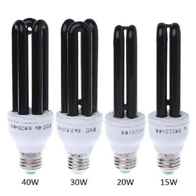 E27 15/20/30/40W UV Fluorescent Blacklight CFL Light Bulb