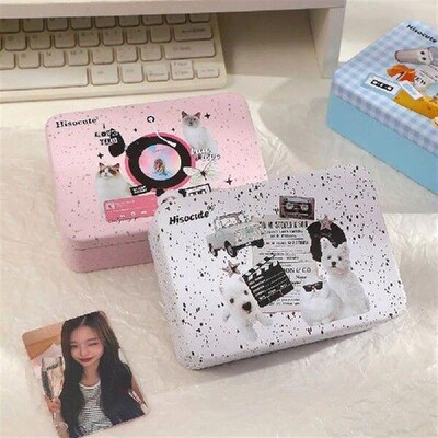 DIY Metal Tinplate Jar Cartoon Rectangular Cosmetic