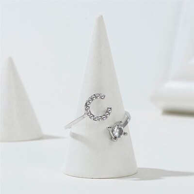 Creative A-Z Alphabet 26 Letter Rings Personlity Initial Nam