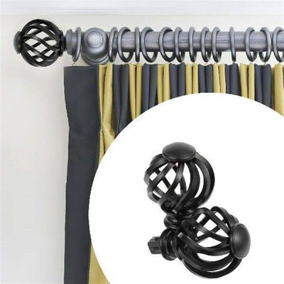 2 Pcs Roman Pole Bird Cage Curtain Rod Curtains Rods