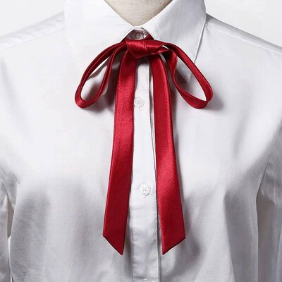 Korean Small Tie Bowtie College Style School Uniform Shirt A