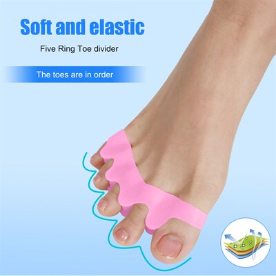 1 Pair Toe Separator Flexible Finger Spacer Toe Separating S