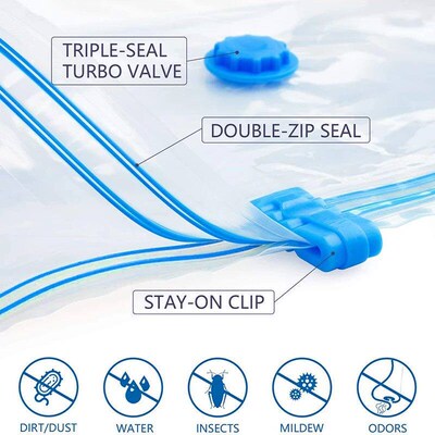 1/5/10pc Vacuum Storage Bag,for Bedding,Pillow,Towel,Clothe