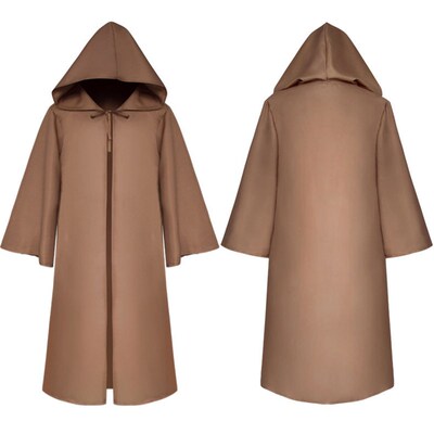 Adult Kids Halloween Wizard Cloak Cosplay Costume Monk Hoode