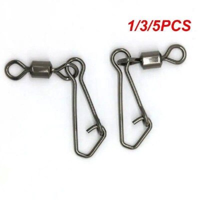 1/3/5PCS lot Fishing Swivels Stainless Steel Rolling Swivel